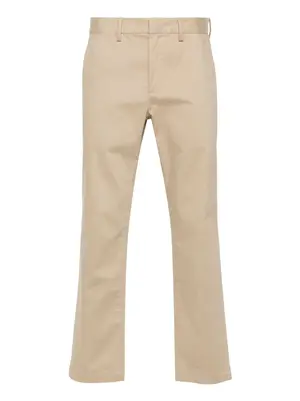 Saint Laurent Strech-cotton Chino Trousers - Neutrals