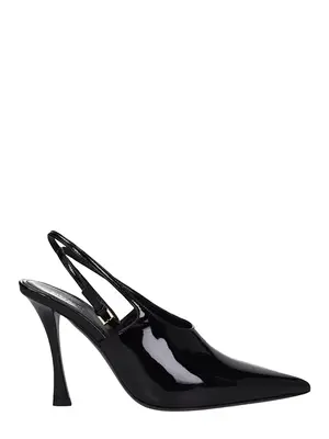 Givenchy Leather Slingback Pumps - Black