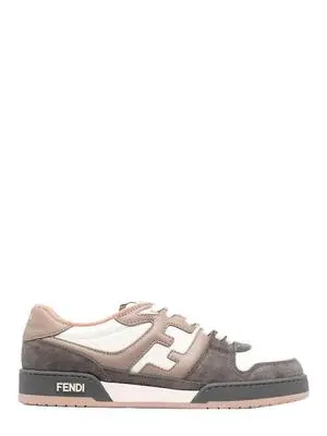 Fendi Match Low Top Sneakers - Grey/beige/white