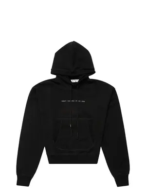 Off-White Tornado Arrow Over Flatlock Hoodie - Black