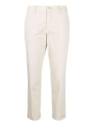 FAY Low-rise Straight-leg Chinos - Neutrals