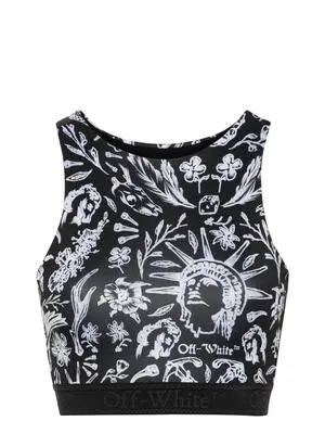 OFF-WHITE Tattoo-Print Performance Top