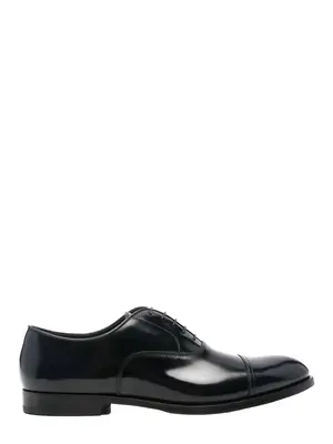 DOUCAL'S Leather Oxford Shoes - Black
