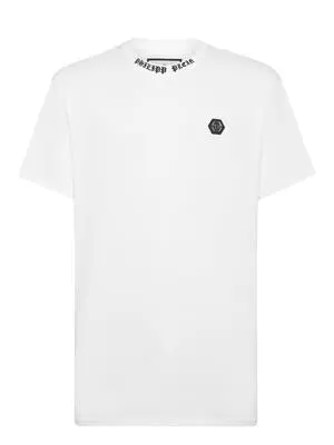 Philipp Plein Logo-appliqué Cotton T-shirt - White