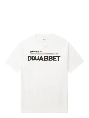 DOUBLET Text-print Cotton T-shirt - White