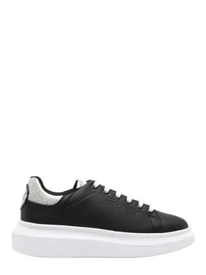 Just Cavalli Glitter Lace-up Sneakers - Black