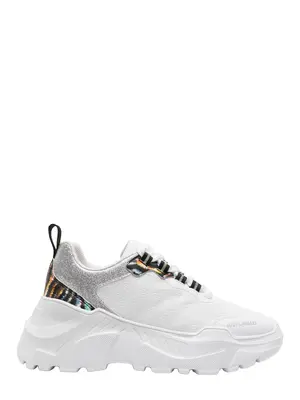 Just Cavalli Monogram Panelled Chunky Sneakers - White