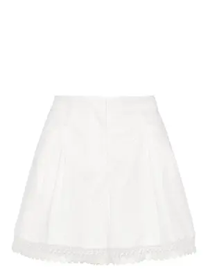 Shiatzy Chen Plenteous Openwork Shorts - White