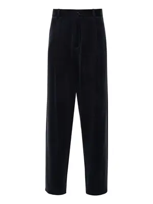 Giorgio Armani Straight-leg Jersey Trousers - Blue