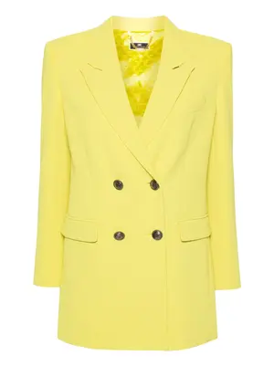 Elisabetta Franchi Double-breasted Blazer - Yellow