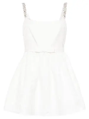 Sachin & Babi Serena Floral-embroidered Mini Dress - White