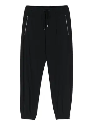 BOSS Drawstring-waist Track Pants - Black