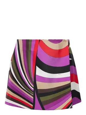 Emilio Pucci Iride Printed Silk Miniskirt - Multicoloured