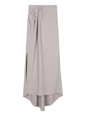 Elisabetta Franchi Draped Maxi Skirt - Neutrals