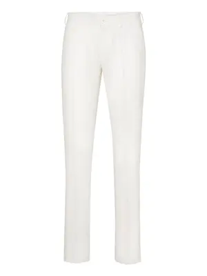 PHILIPP PLEIN Linen Tailored Trousers