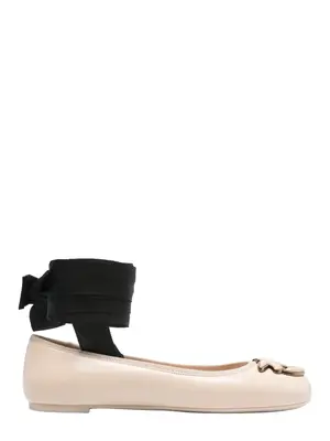Pinko Love Birds Ballerina Shoes - Neutrals