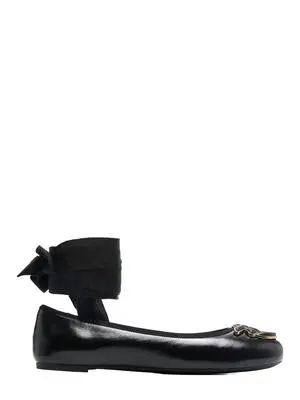 Pinko Love Birds Ballerina Shoes - Black