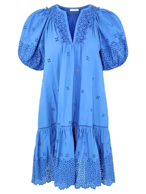 Ulla Johnson Aurora Broderie-anglaise Dress - Blue