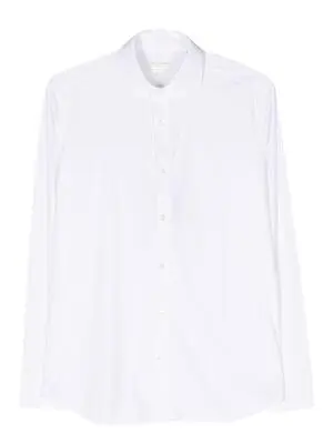 DELL'OGLIO Classic-collar Buttoned Shirt - White