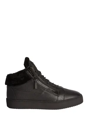 GIUSEPPE ZANOTTI Kriss Winter Mid-top Sneakers - Black