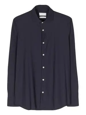 DELL'OGLIO Classic-collar Buttoned Shirt - Blue