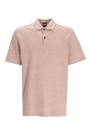 BOSS Mélange-effect Short-sleeve Polo Shirt - Neutrals