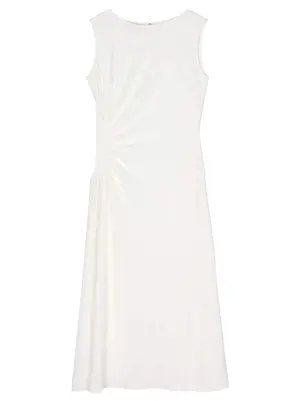 Shiatzy Chen Twisted Midi Dress - White