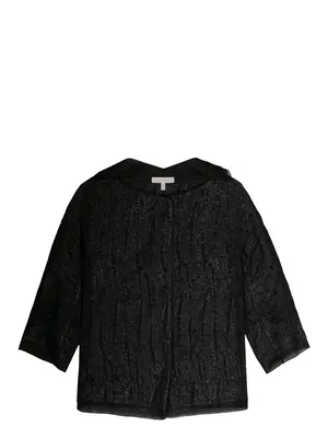 Shiatzy Chen Jacquard Silk Jacket - Black