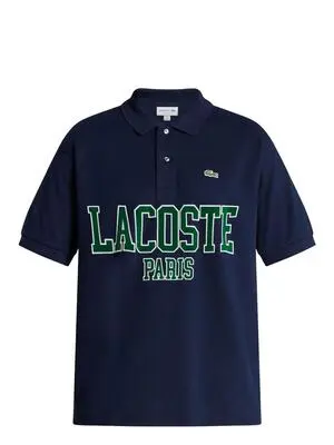 Lacoste Logo-appliqué Polo Shirt - Blue