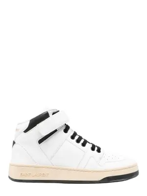 Saint Laurent Lax Leather Sneakers - Black