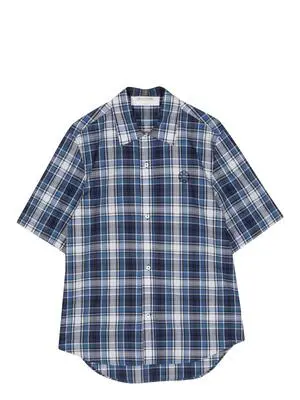 1017 Alyx 9sm Plaid Cotton Shirt - Blue