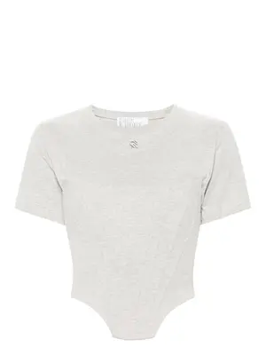 Giuseppe Di Morabito Corset-layer T-shirt - Grey
