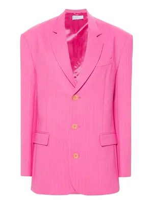 Giuseppe Di Morabito Pinstripe Single-breasted Blazer - Pink