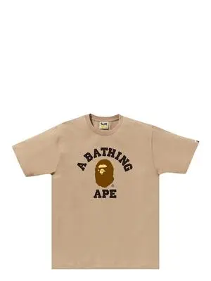 A BATHING APE College Tee 'beige - Tan