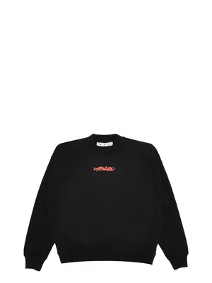 Off-White Arrow On Canvas Skate Crewneck /multicolor - Black