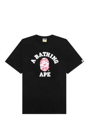 A BATHING APE Abc Camo College /pink - Black