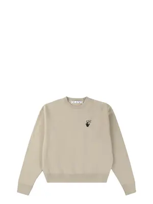 Off-White Bubble Arrow Over Crewneck 'abbey Stone' Green