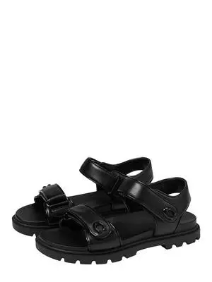 COACH COACH Brynn Leather Sandal Black