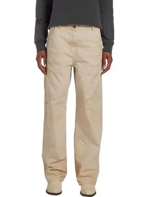 GOLDEN GOOSE Workwear Cotton Cargo Pants - Ecru