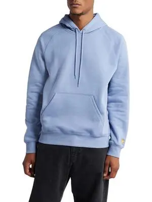 Carhartt Work In Progress Carhartt Work In Progress Chase Fleece Hoodie Charm Blue/gold