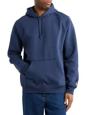 Carhartt Work In Progress Carhartt Work In Progress Chase Fleece Hoodie Dark Navy / Gold