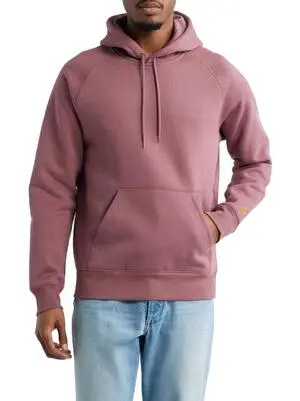 Carhartt Work In Progress Carhartt Work In Progress Chase Fleece Hoodie Dusky Pink / Gold