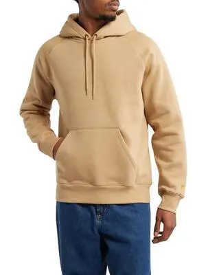 Carhartt Work In Progress Carhartt Work In Progress Chase Fleece Hoodie Dusty H Brown / Gold