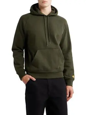 Carhartt Work In Progress Carhartt Work In Progress Chase Fleece Hoodie Olive/gold