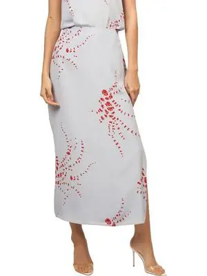 Equipment Viv Print Maxi Skirt - Heaven Blue Multi