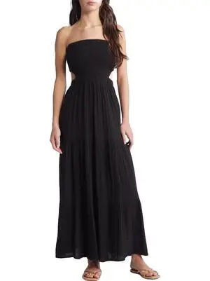 Rip Curl Premium Surf Strapless Maxi Dress - Black