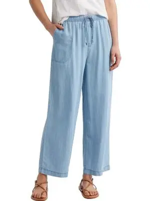 BEACHLUNCHLOUNGE Inaya Chambray Drawstring Pants - Light Wash