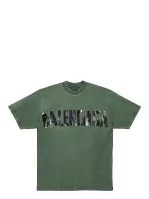 Balenciaga Fit New Tape Type T-shirt - Dark Green