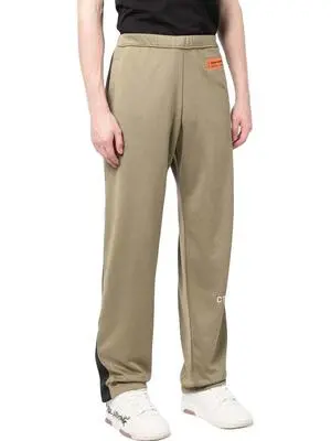 Heron Preston Logo Track Pants - Olive Green/white