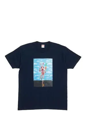 Supreme Mike Hill Runner Tee Shirt - Navy Blue
